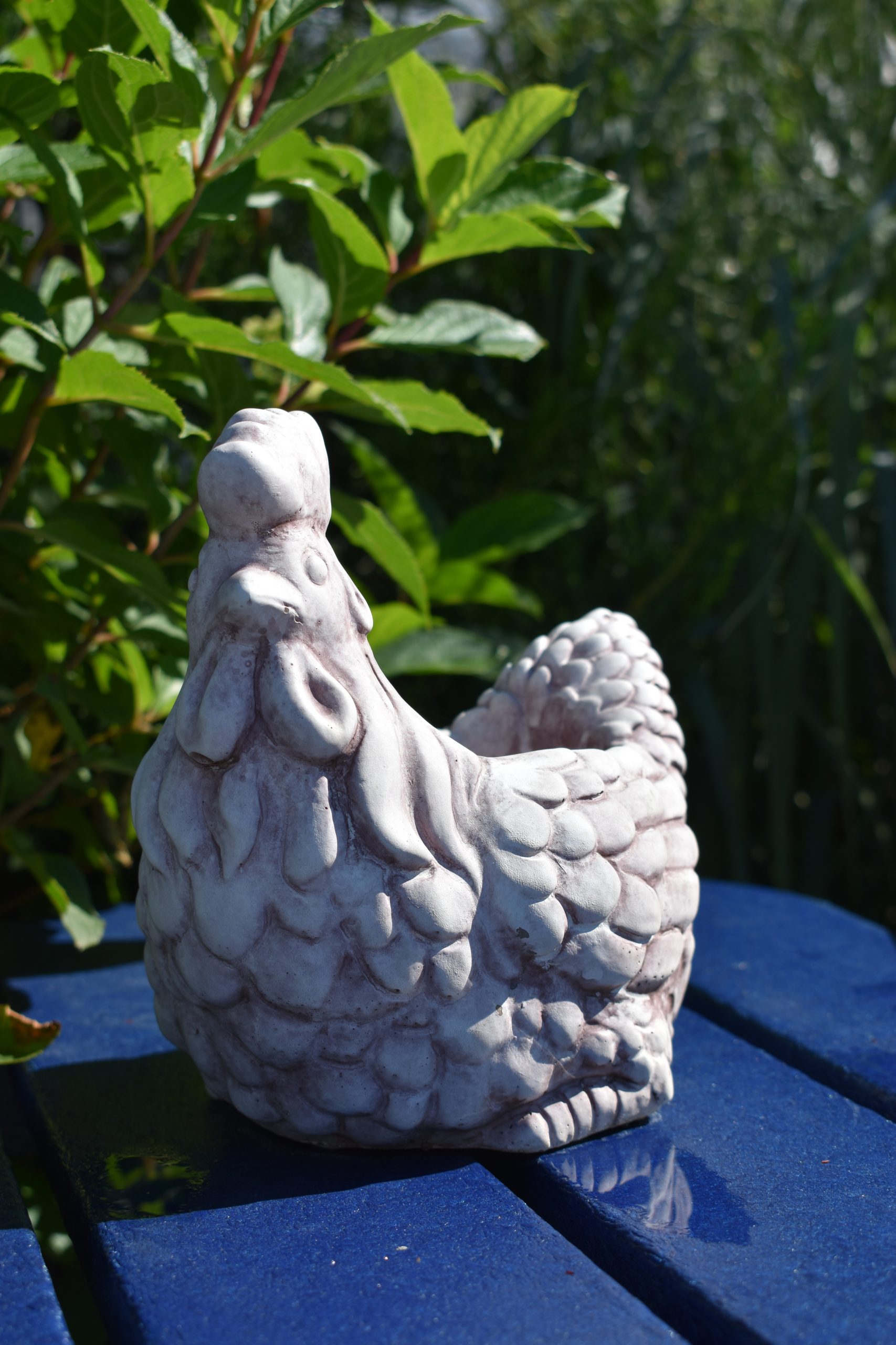 chicken statuary - Longfellow's Greenhouses